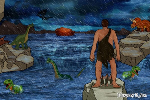 Noah's Ark: The Flood, Dinosaurs, Giants and Dragons - Herbert R. Sim