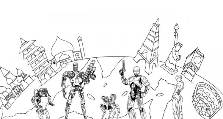 Herbert-Sim-sentient-AI-artificial-intelligence-robots-sketch-art ...